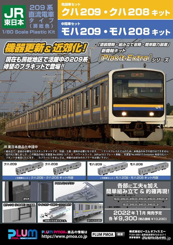 209系房総色・モハ2両 キット | 鉄道模型店 Models IMON