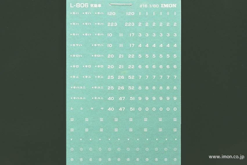 L806 インレタ 気動車 | 鉄道模型店 Models IMON