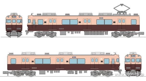 名古屋鉄道6000系 復刻塗装6010編成 2両 | 鉄道模型店 Models IMON