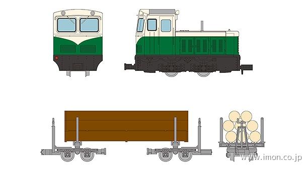猫山森林鉄道S4型DL（ツートンカラー）＋運材車2両セットC | 鉄道模型店 Models IMON